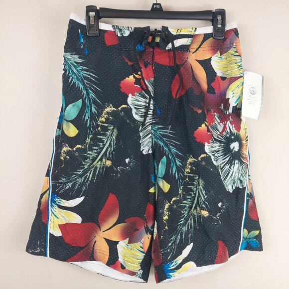 Speedo | Swim | Speedo Swim Trunks Small S Black Multicolor Floral ...